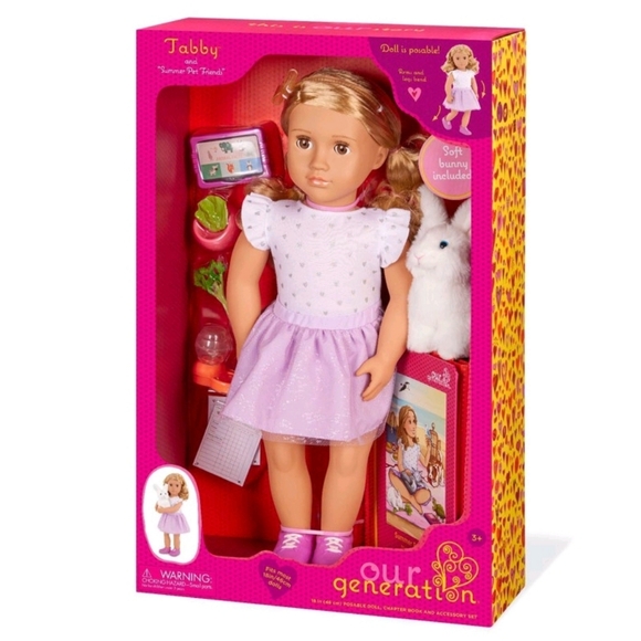 Our Generation | Toys | Our Generation Tabby 8 Doll With Pet Bunny ...